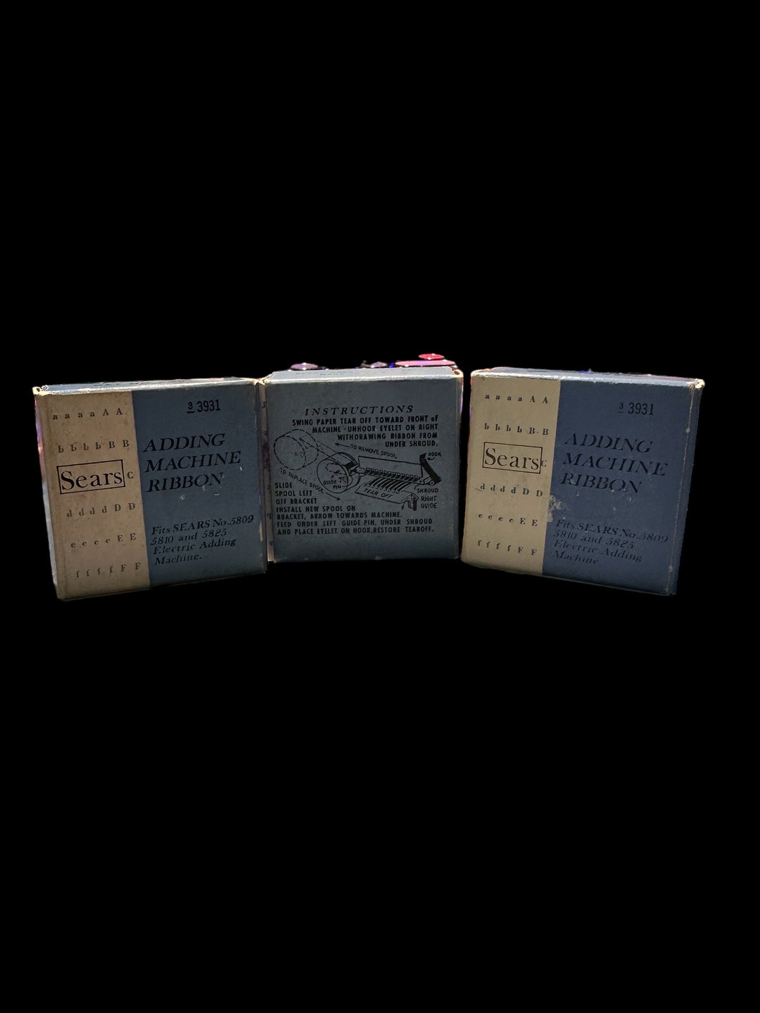 Sears No. 3931 Adding Machine Ribbon Fits 5809, 5810, 5825 in Original ...