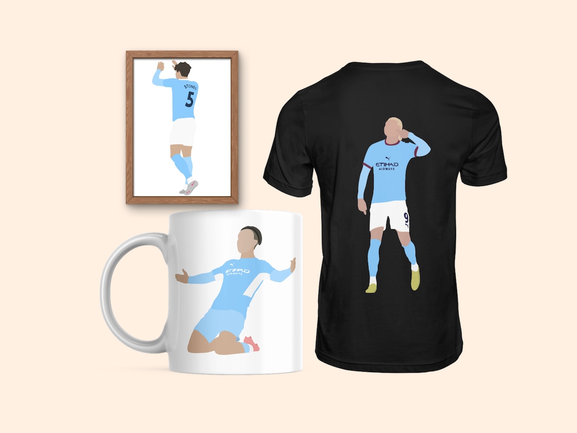 Manchester City SVG PNG Bundle, Premier League Champions SVG, Erling ...