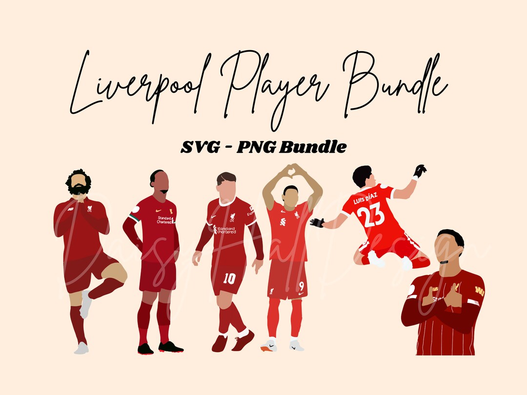 Liverpool FC SVG PNG Bundle, Premier League Svg, Virgil Van Dijk, Salah ...