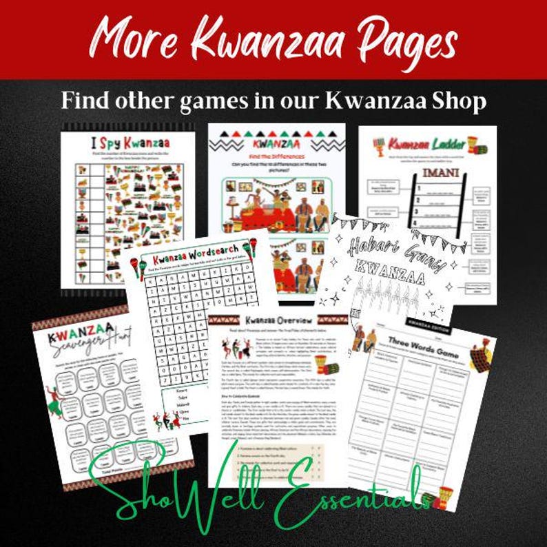Kwanzaa Coloring Pages | Nguzo Saba | Kwanzaa Principles | Placemat ...