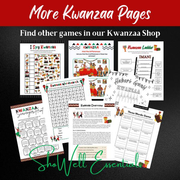 Kwanzaa Coloring Pages | Nguzo Saba | Kwanzaa Principles | Placemat ...