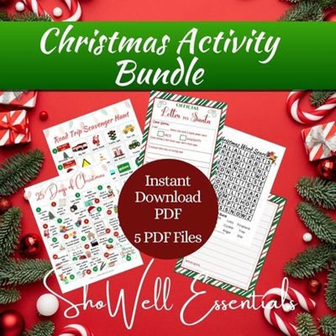 Christmas Activity Bundle | Christmas Printable Games | Santa Letters ...
