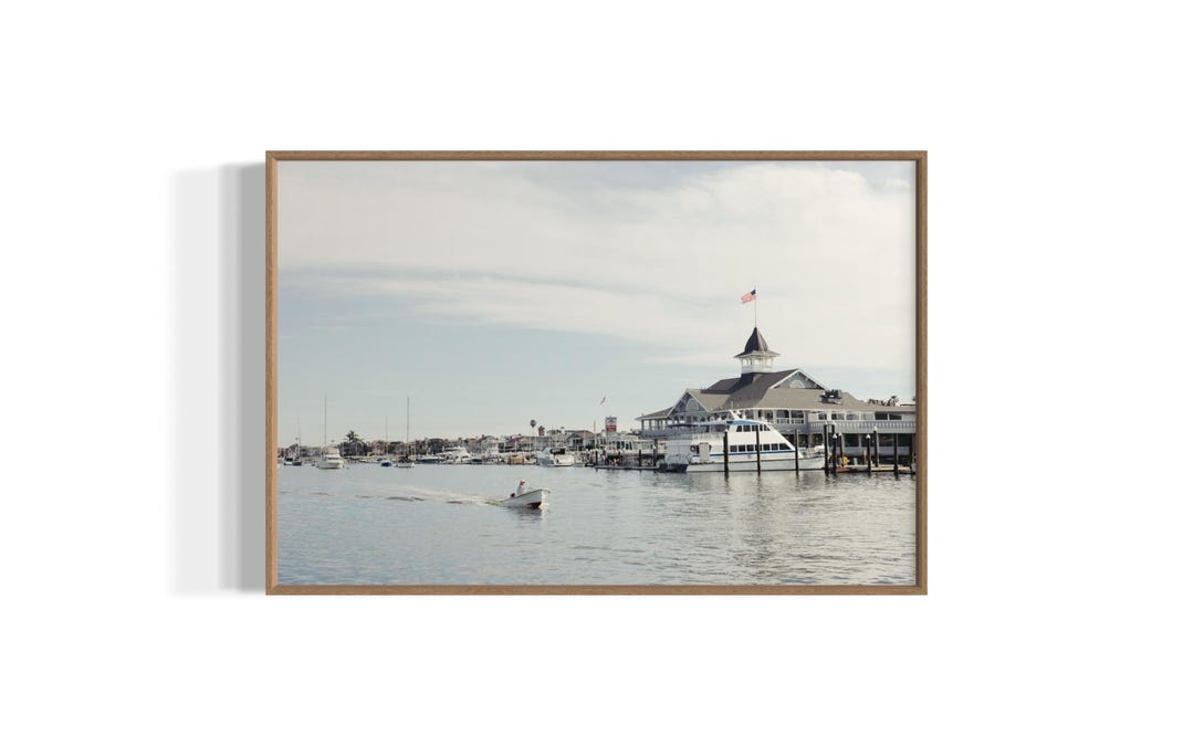 Balboa Pavilion Newport Beach Print: Vintage California Coastal Art - Etsy
