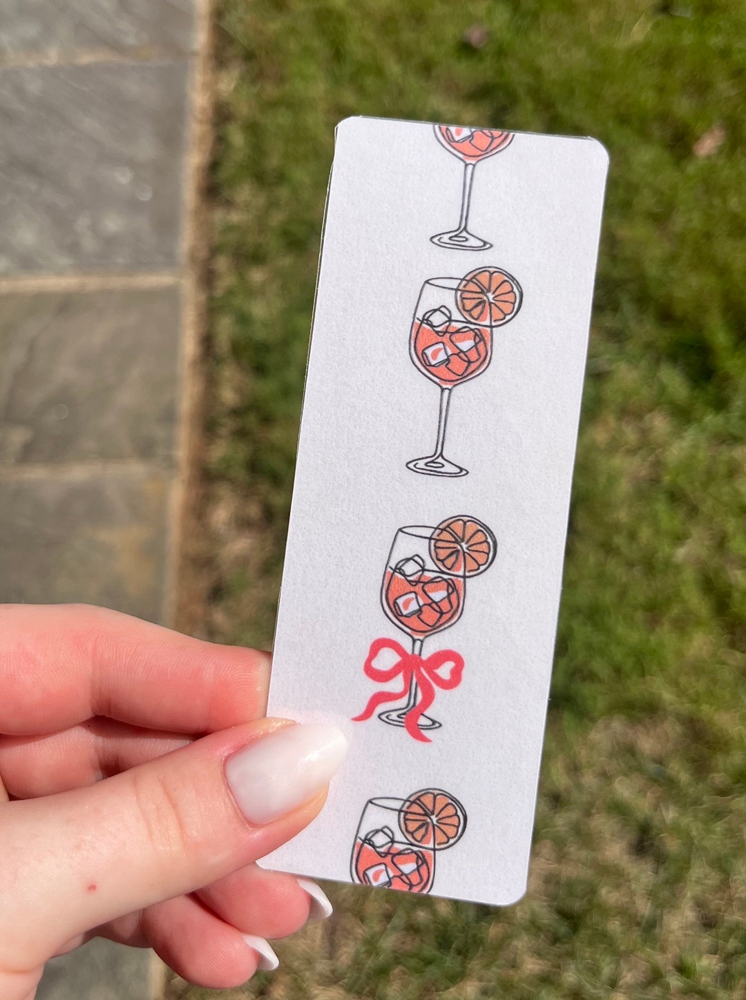 Aperol Spritz Cocktail Bookmark - Etsy