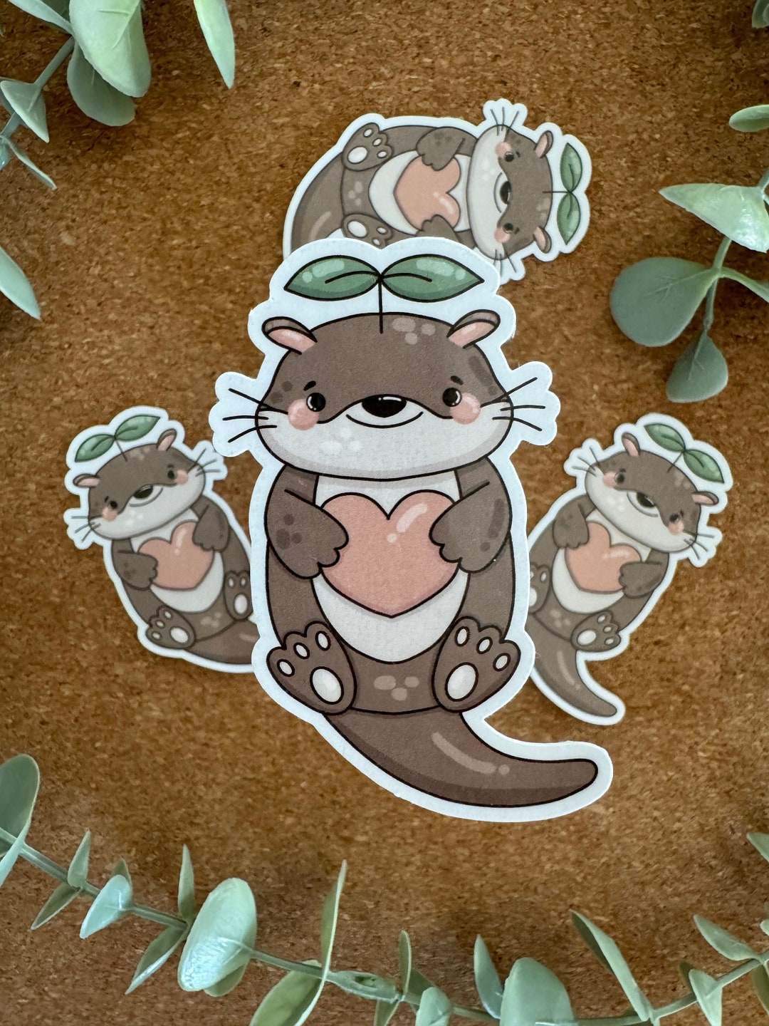 Kawaii Sticker Otter cute Laptop Aufkleber - Etsy.de