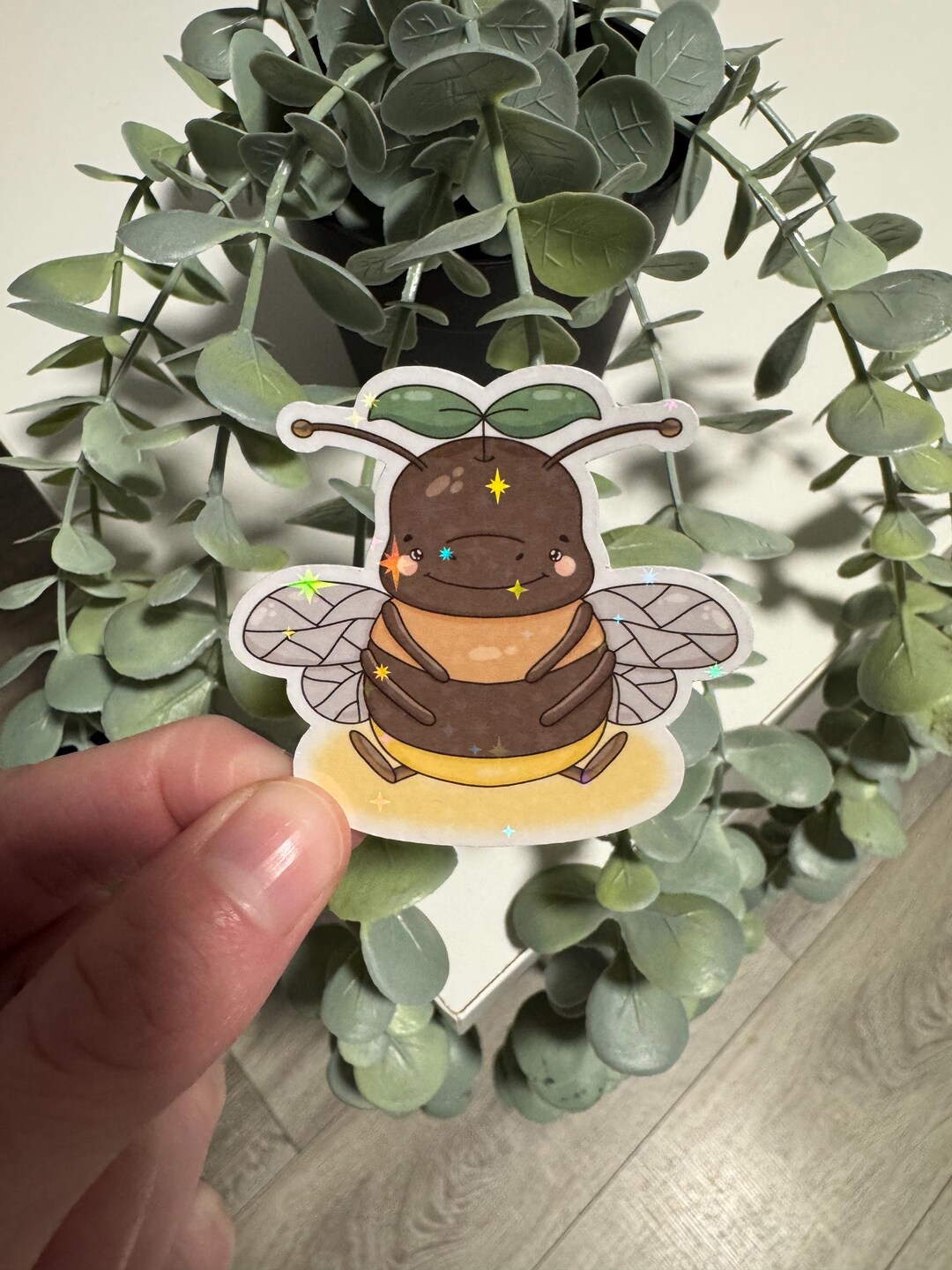 Kawaii Glitter Firefly Stickers, Cute Laptop Stickers - Etsy