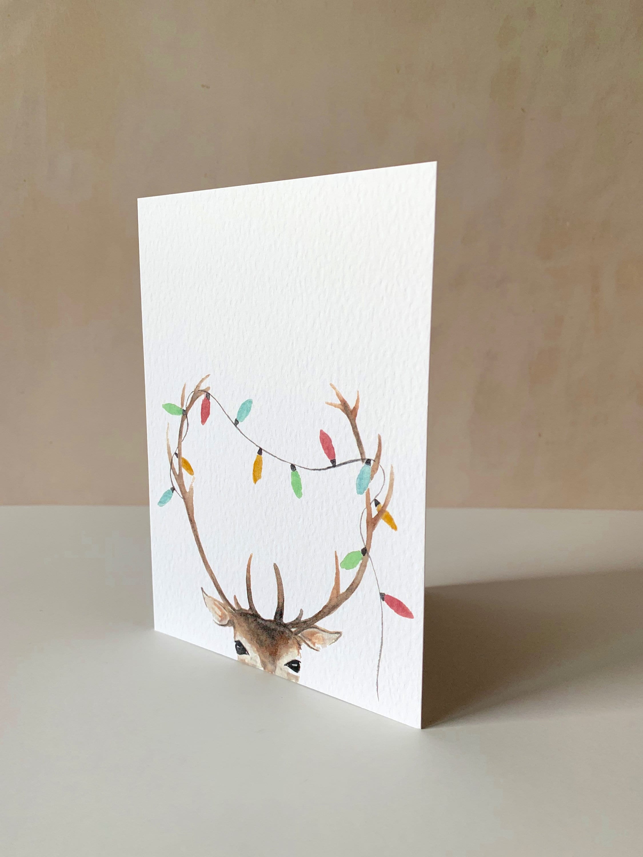 Reindeer Christmas Card - Etsy Canada