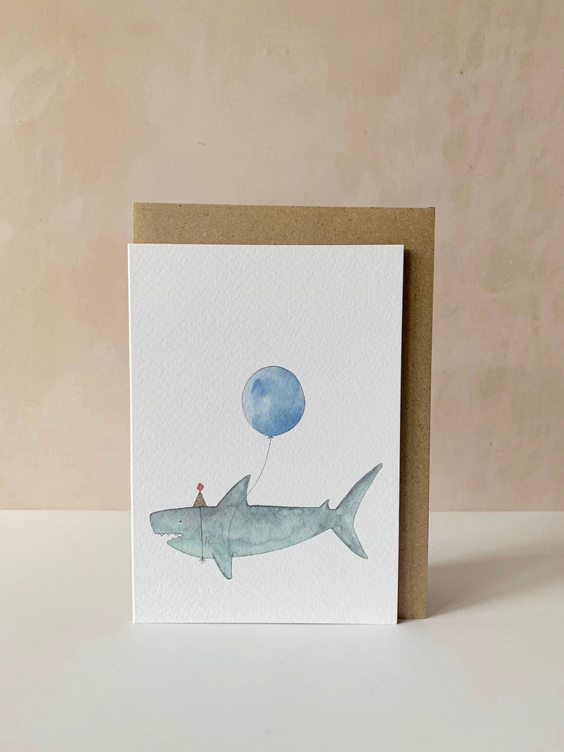 Shark Card - Etsy