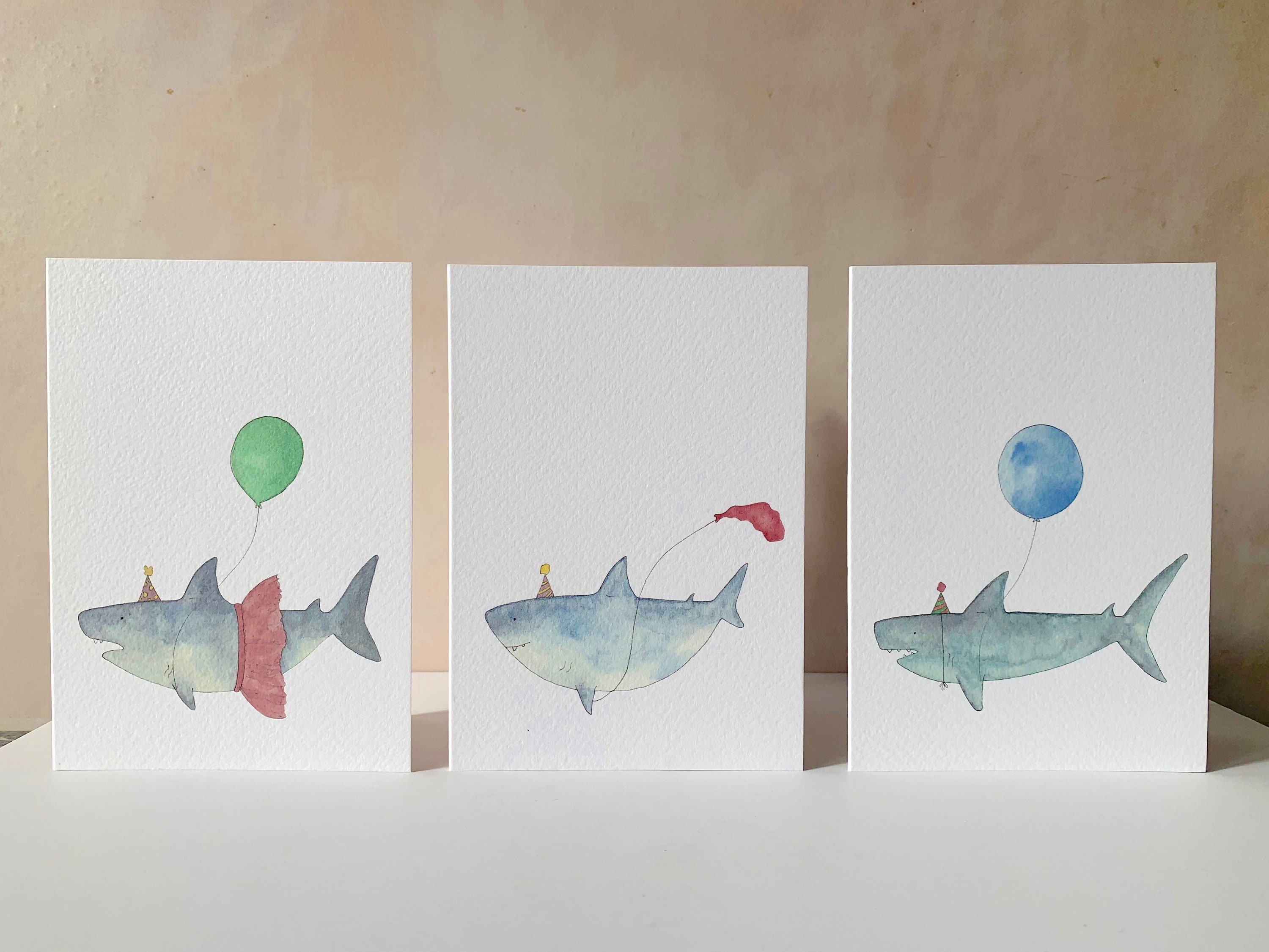 Shark Card - Etsy