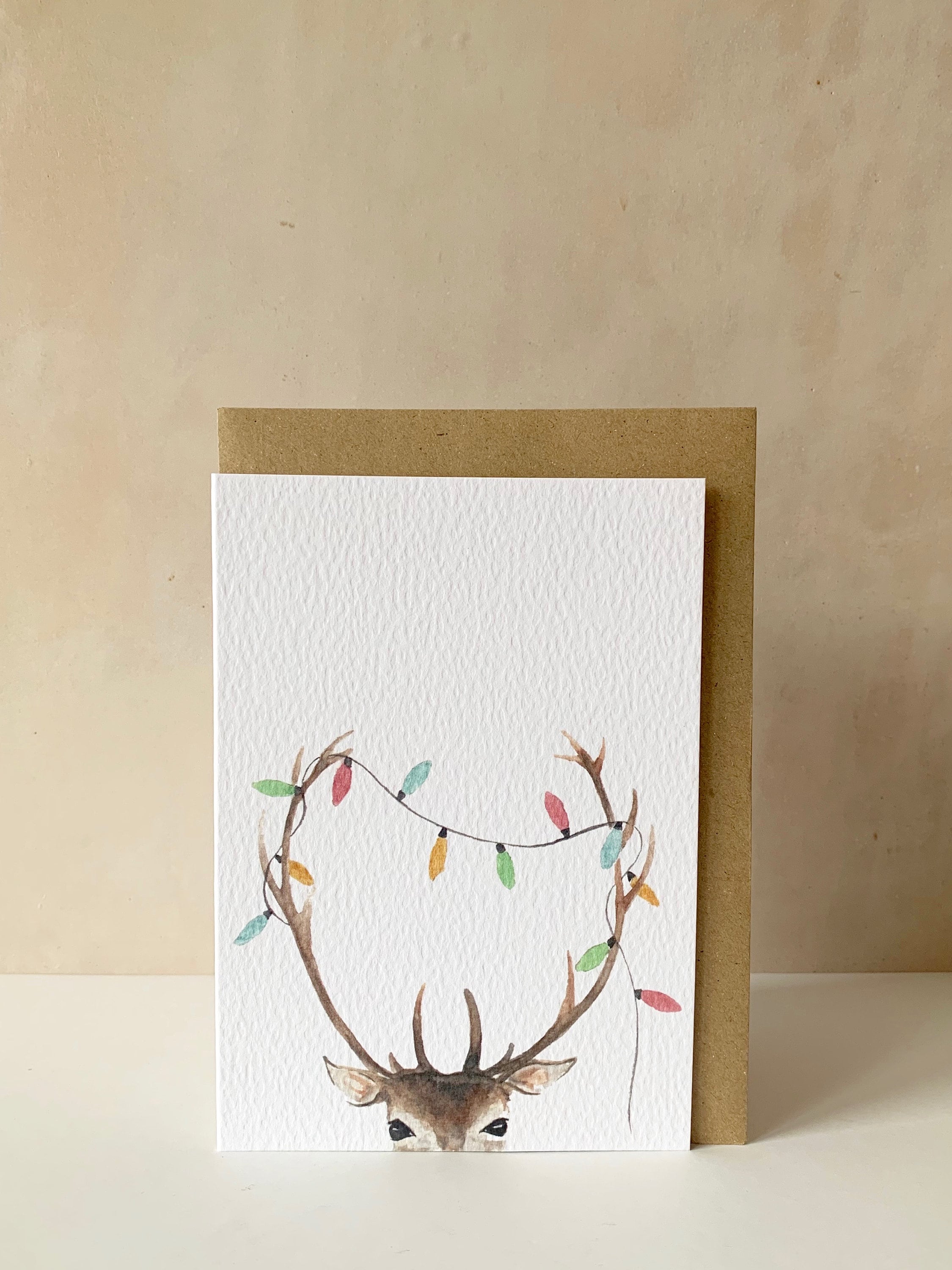 Reindeer Christmas Card - Etsy Canada