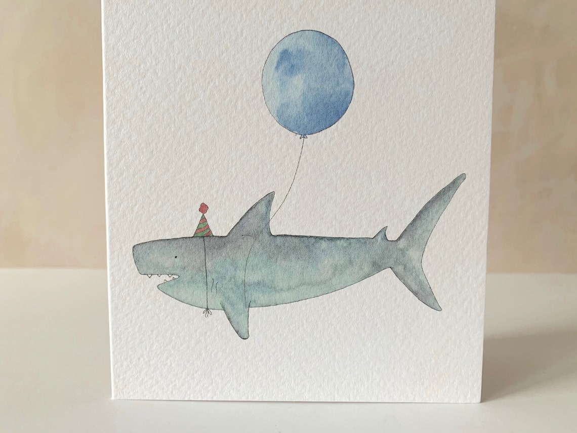 Shark Card - Etsy
