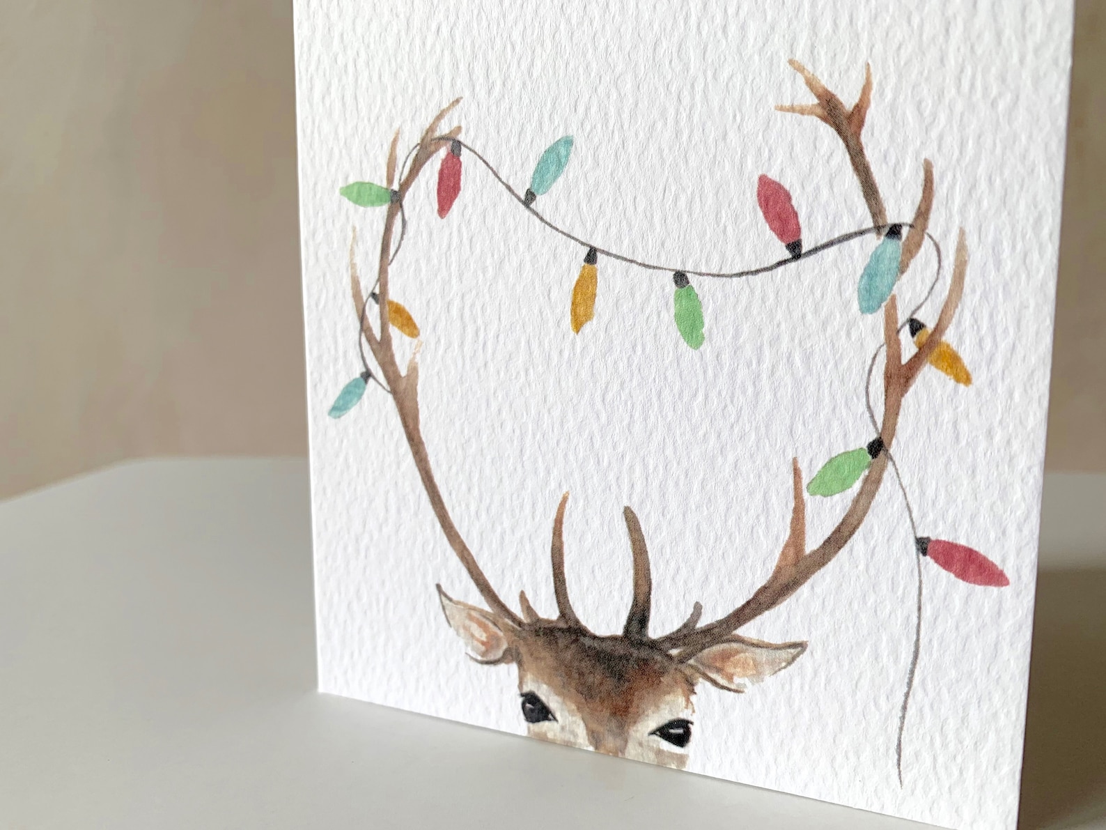 Reindeer Christmas Card - Etsy Canada
