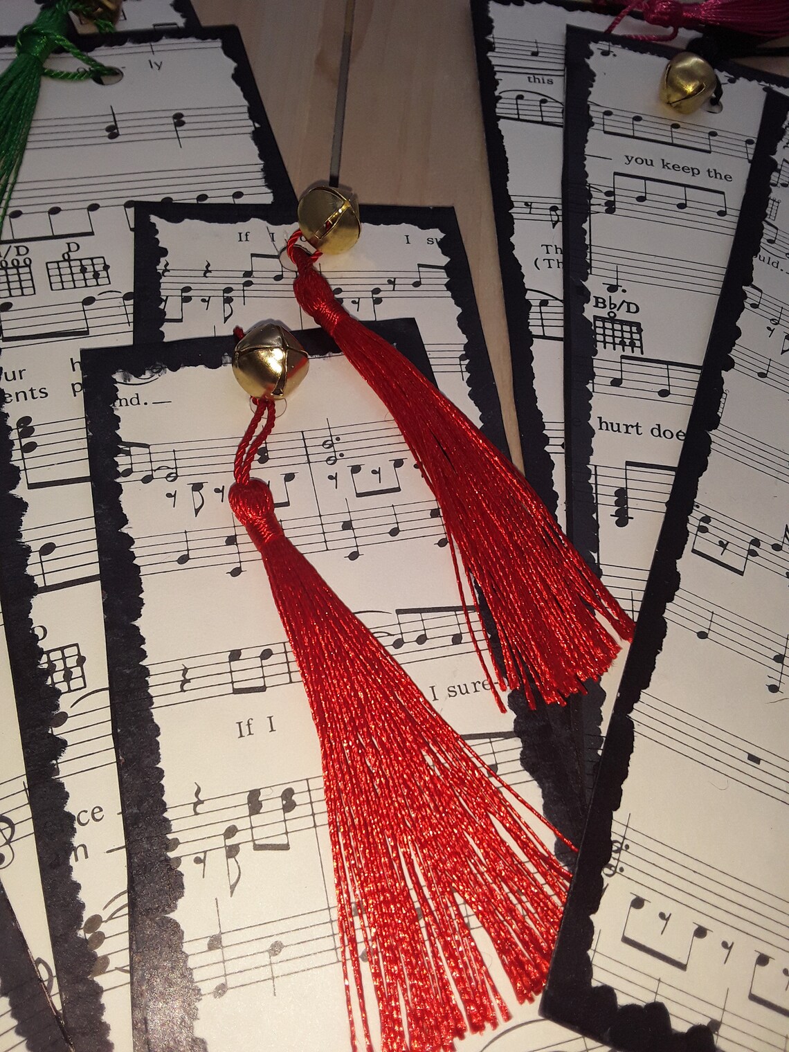 Book Mark, Music Note Bookmark, Shabby Chic Bookmark, Trendy Bookmark ...