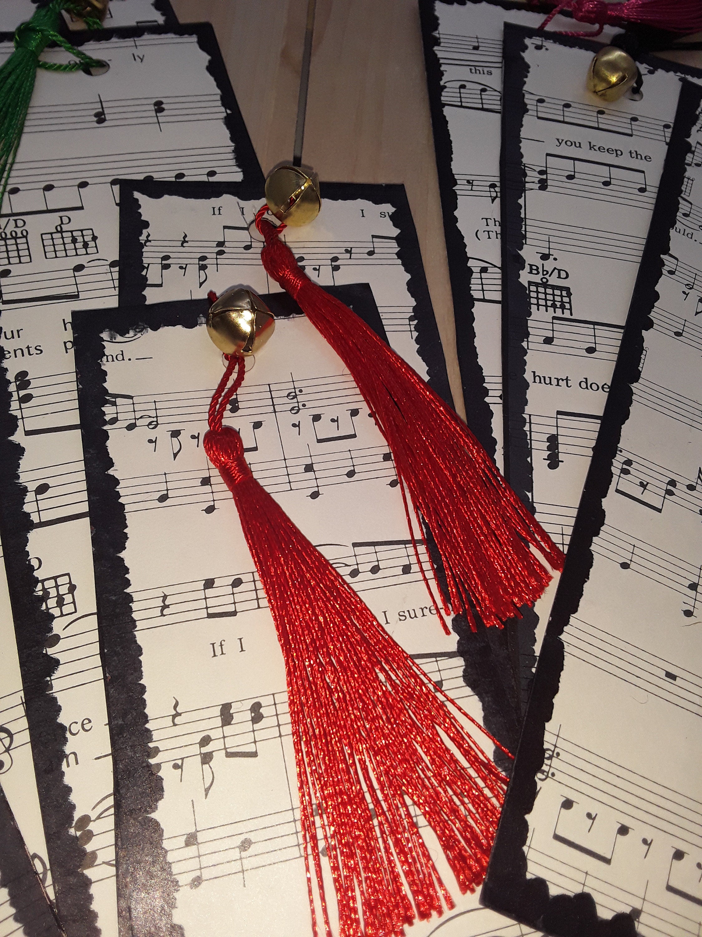 Book Mark, Music Note Bookmark, Shabby Chic Bookmark, Trendy Bookmark ...