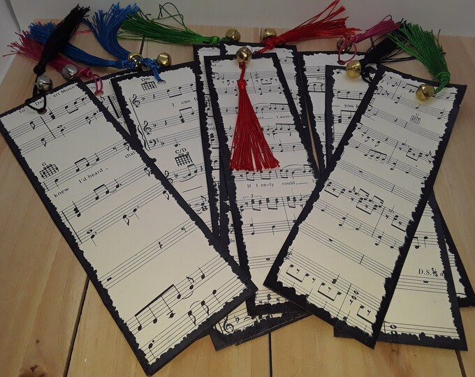 Book Mark, Music Note Bookmark, Shabby Chic Bookmark, Trendy Bookmark ...