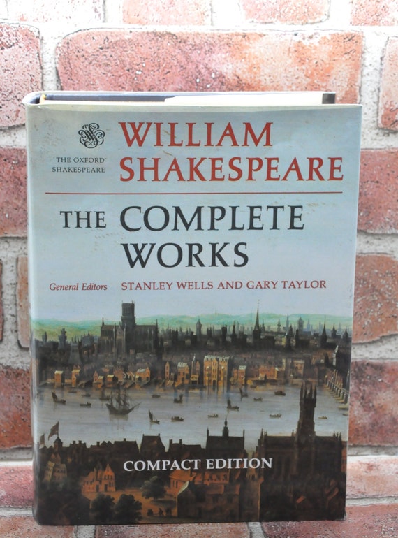 William Shakespeare: the Complete Works by Wells and Taylor | Etsy