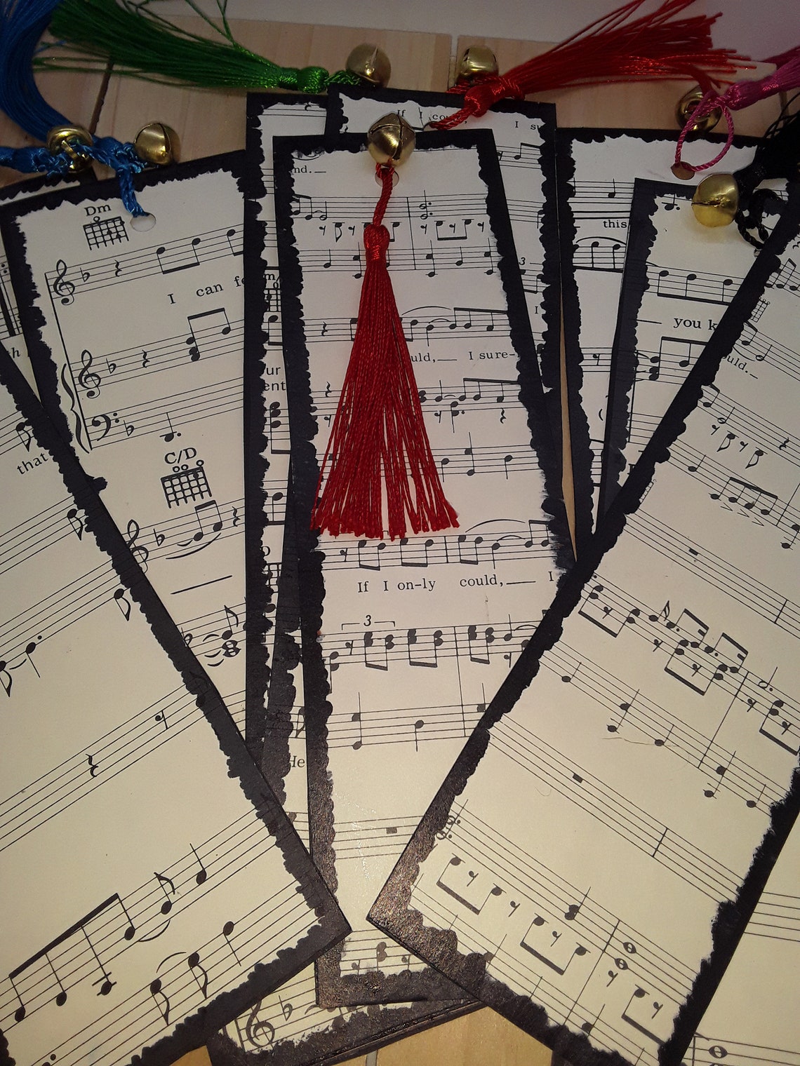 Book Mark, Music Note Bookmark, Shabby Chic Bookmark, Trendy Bookmark ...