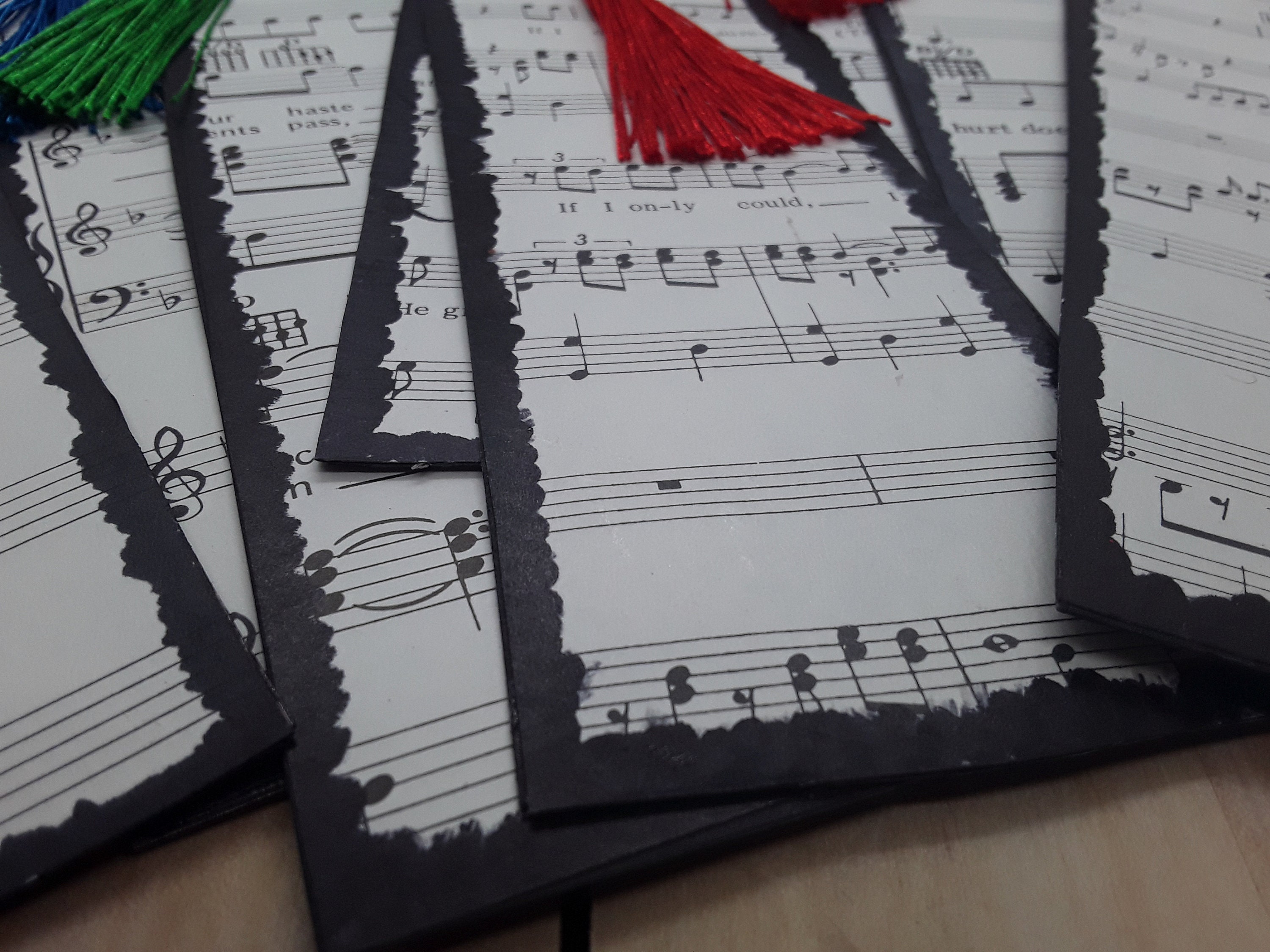 Book Mark, Music Note Bookmark, Shabby Chic Bookmark, Trendy Bookmark ...