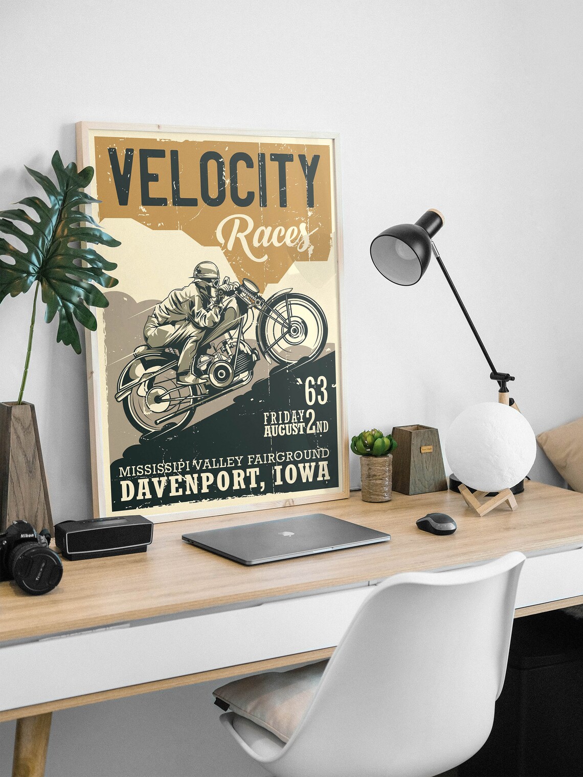Motorcycle Velocity Races Digital Poster Hand Painted - Etsy