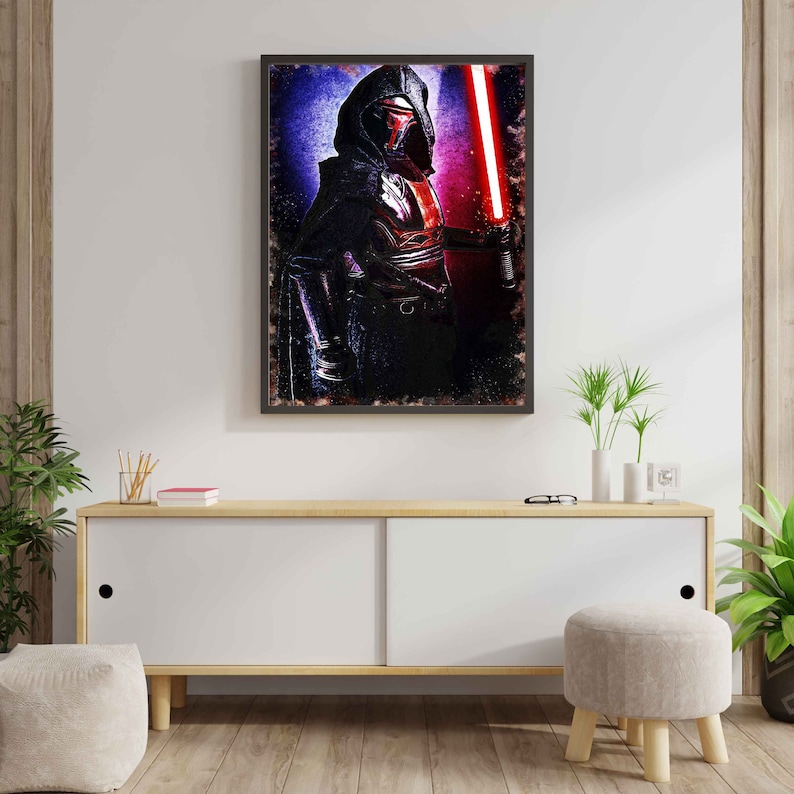 DARTH REVAN POSTER Star Wars Poster Canvas Poster Star Wars Print Darth ...