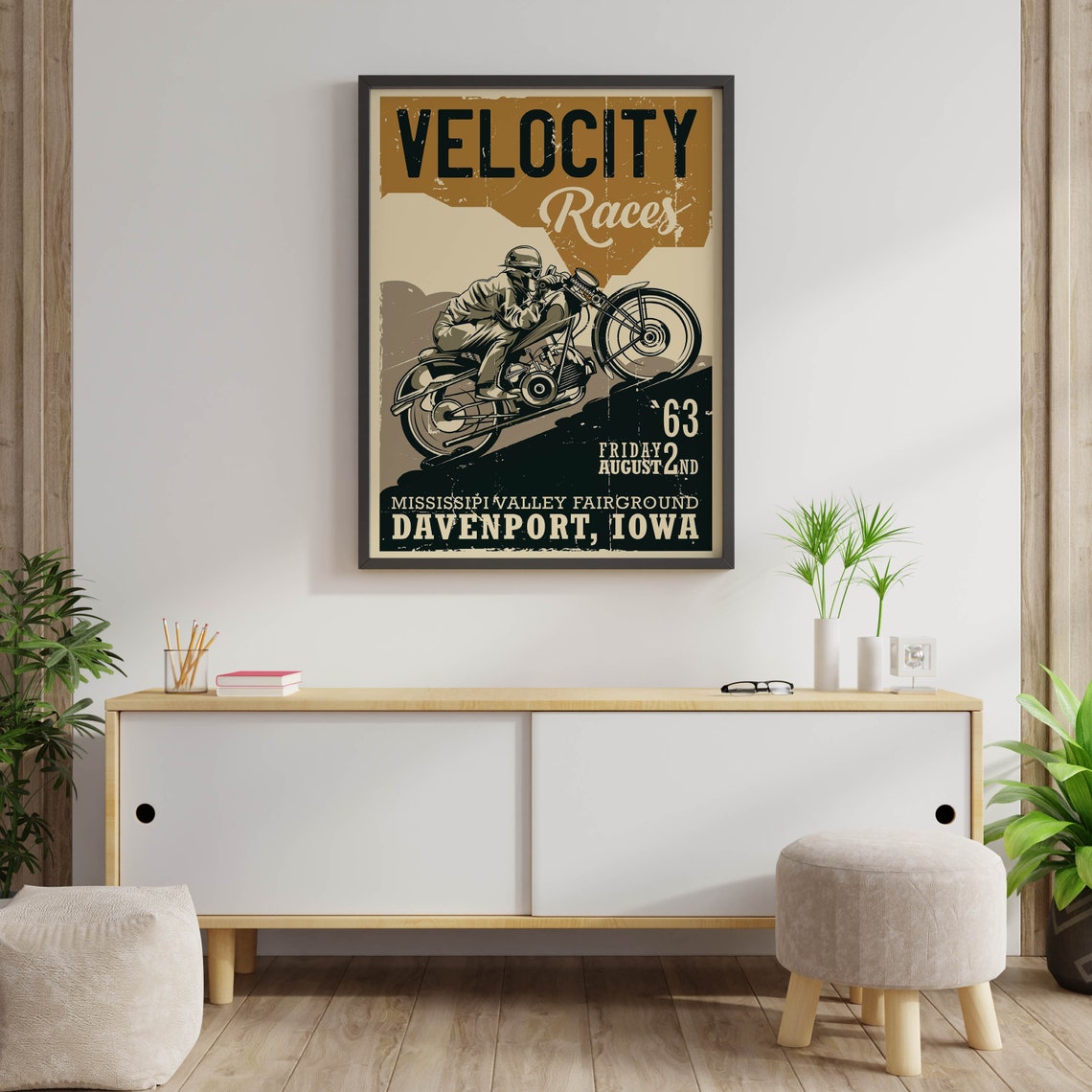 Motorcycle Velocity Races Digital Poster Hand Painted - Etsy