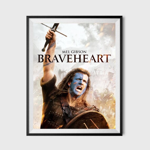 Canvas Poster of BRAVEHEART movie poster Hand Painted | Etsy