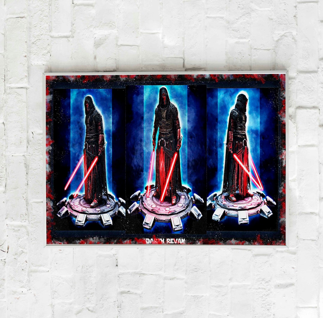DARTH REVAN POSTER - Star Wars Poster - Canvas Poster - Star Wars Print ...