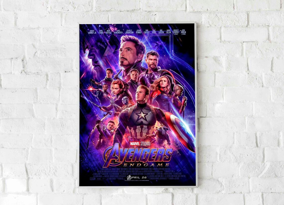 Avengers - Endgame Poster Digital Poster Hand Painted - Illustrator ...
