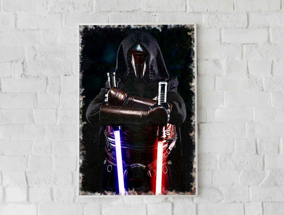 DARTH REVAN POSTER - Star Wars Poster - Canvas Poster - Star Wars Print ...