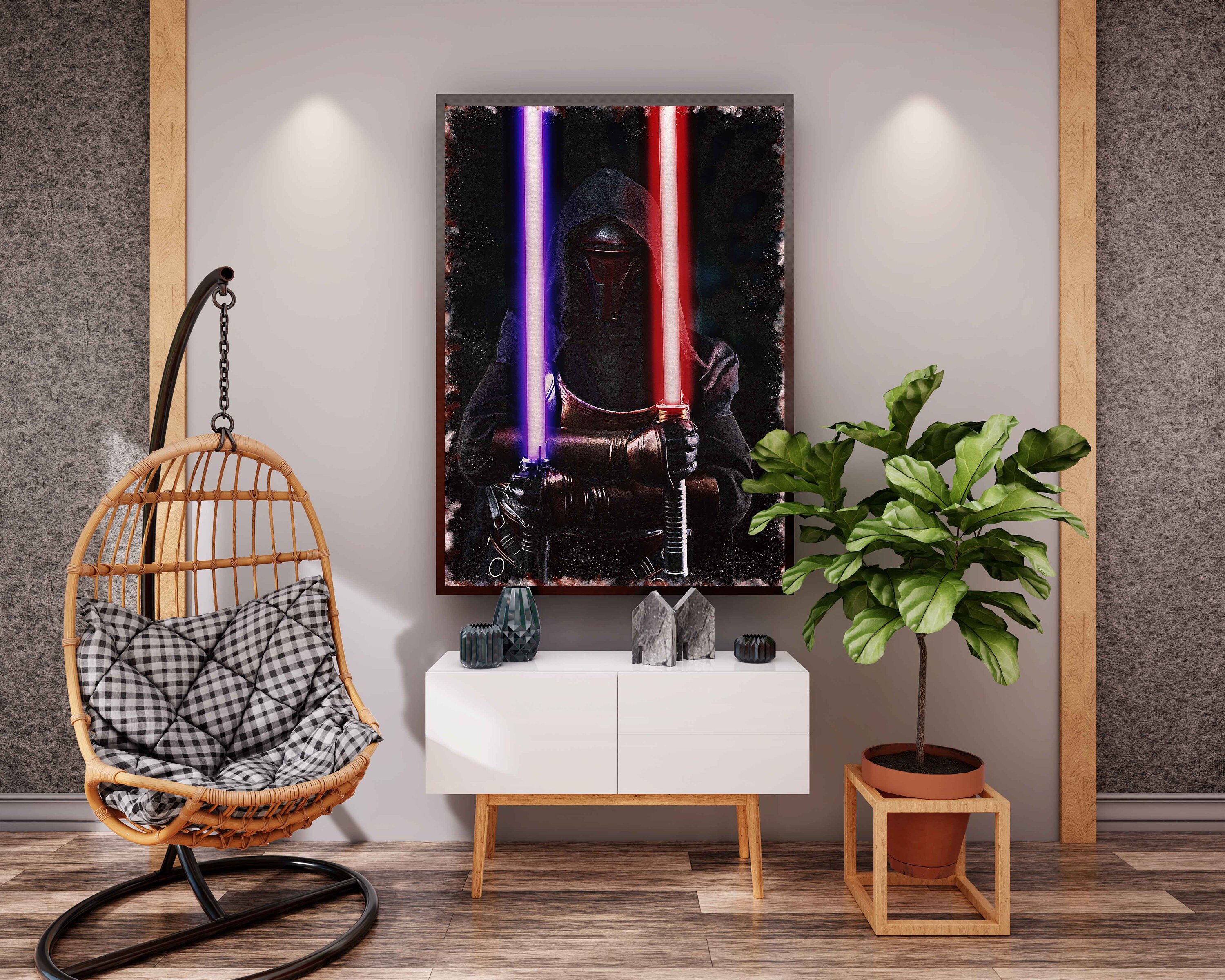 DARTH REVAN POSTER - Star Wars Poster - Canvas Poster - Star Wars Print ...