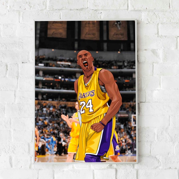 Kobe Bryant Canvas - Etsy