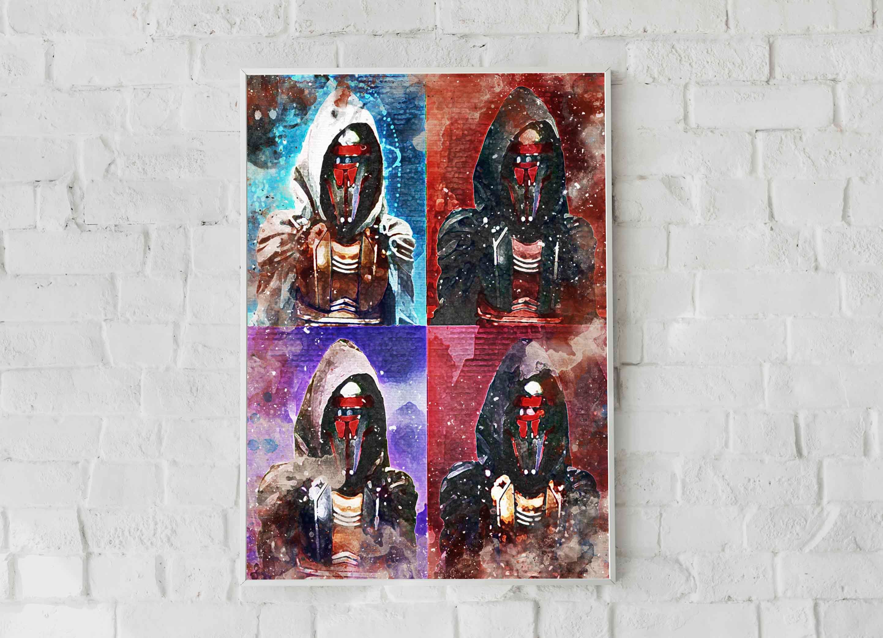 DARTH REVAN POSTER Star Wars Poster Canvas Poster Star Wars Print Darth ...