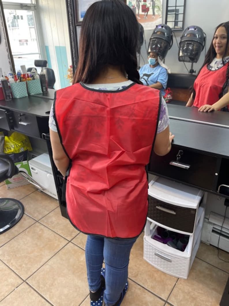 Unisex Salon Hairdressing Vest Hair Cutting Apron Cape Barber ...