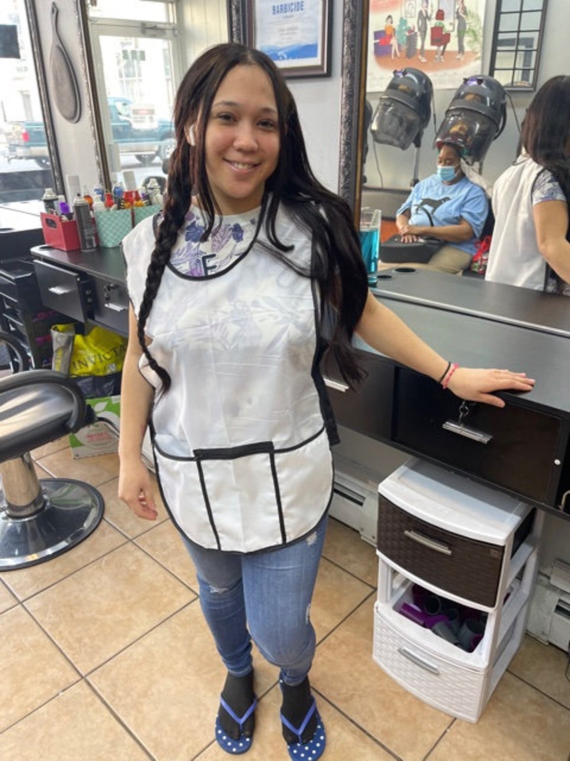 Unisex Salon Hairdressing Vest Hair Cutting Apron Cape Barber ...