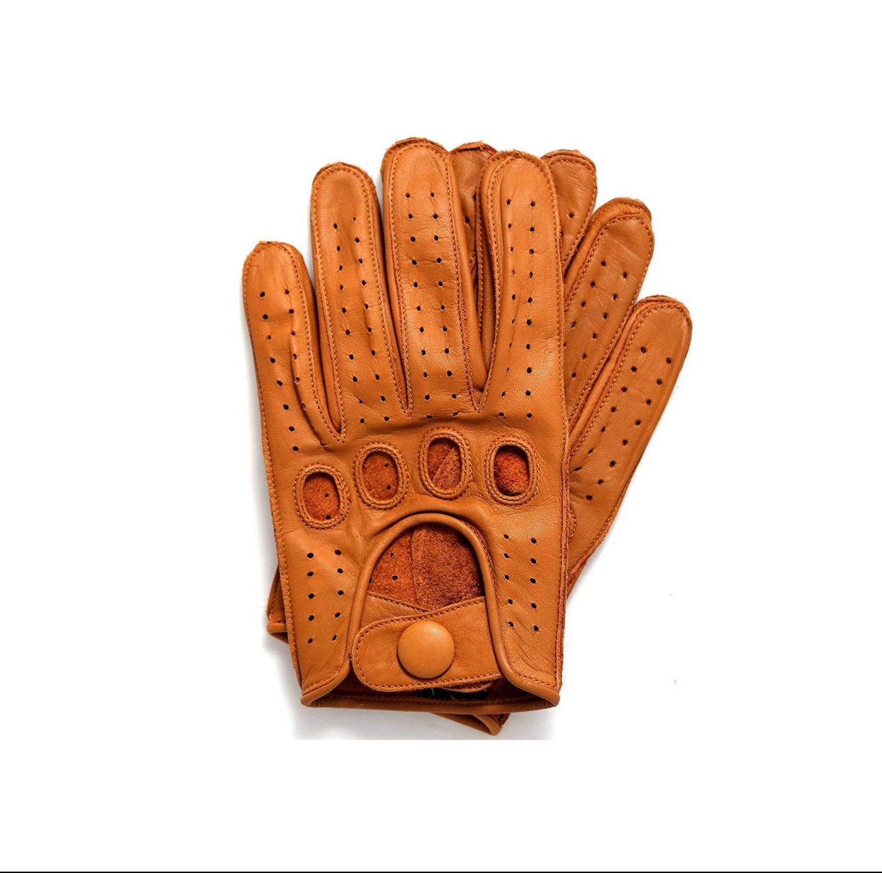Driving Gloves Car Motorcycle Biker Genuine Leather Police Driver Glove ...