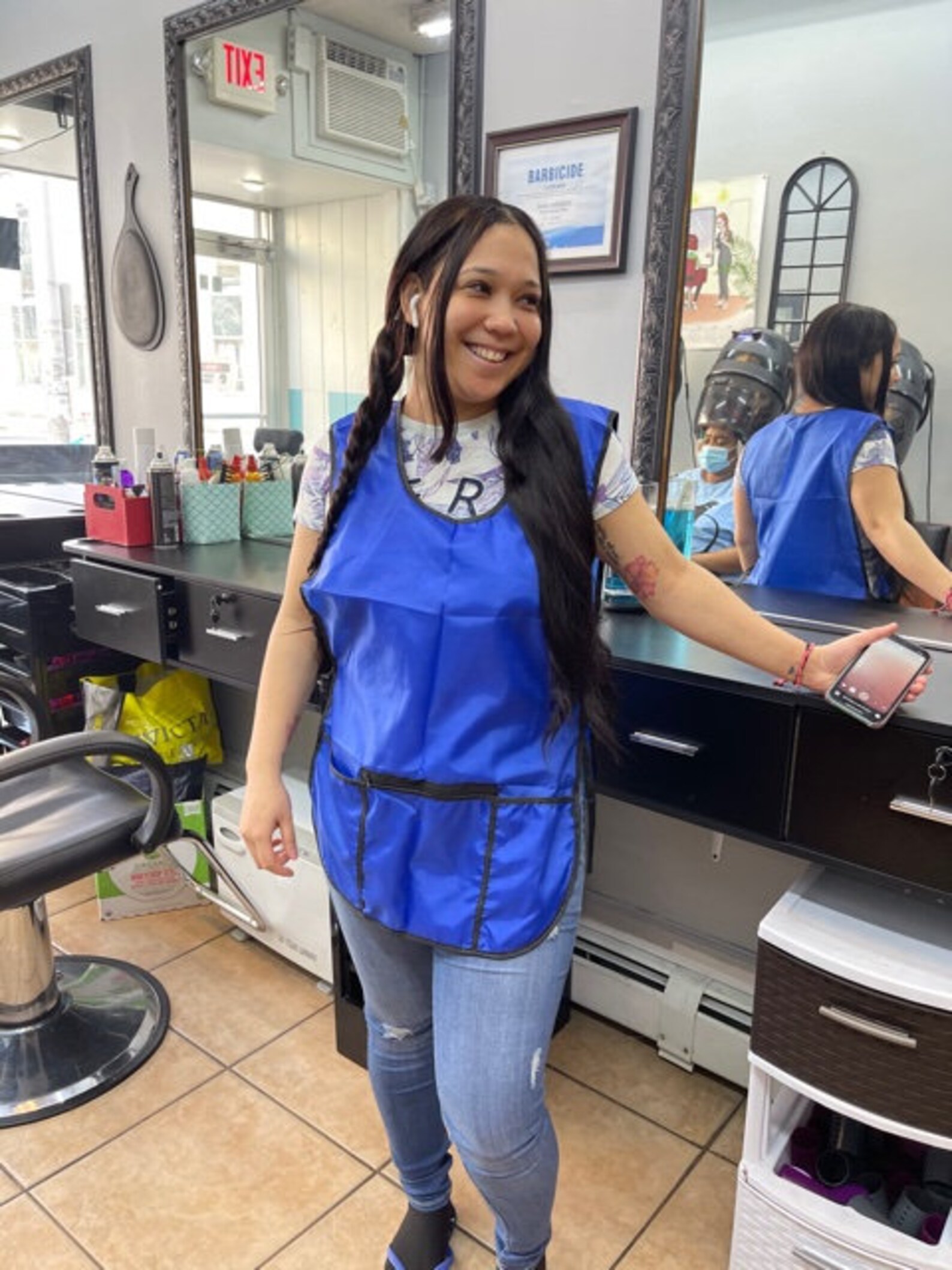 Unisex Salon Hairdressing Vest Hair Cutting Apron Cape Barber ...