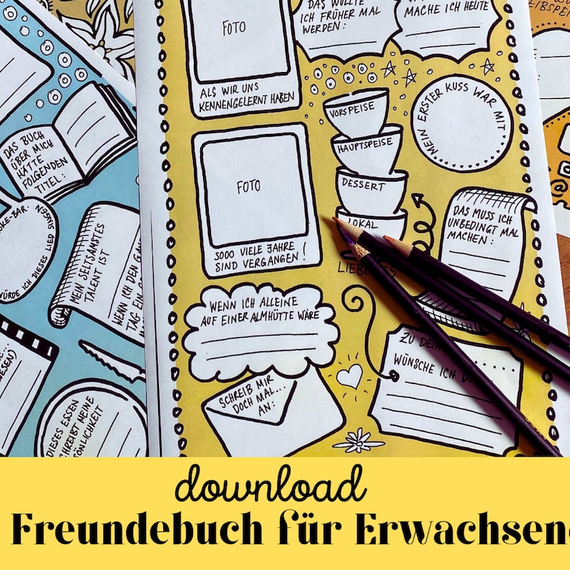 Freundebuch erwachsene - Etsy.de