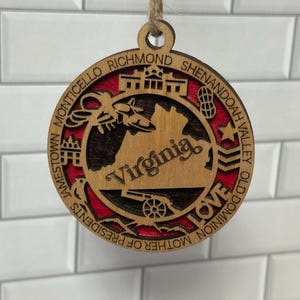 Virginia Christmas Ornament - Etsy