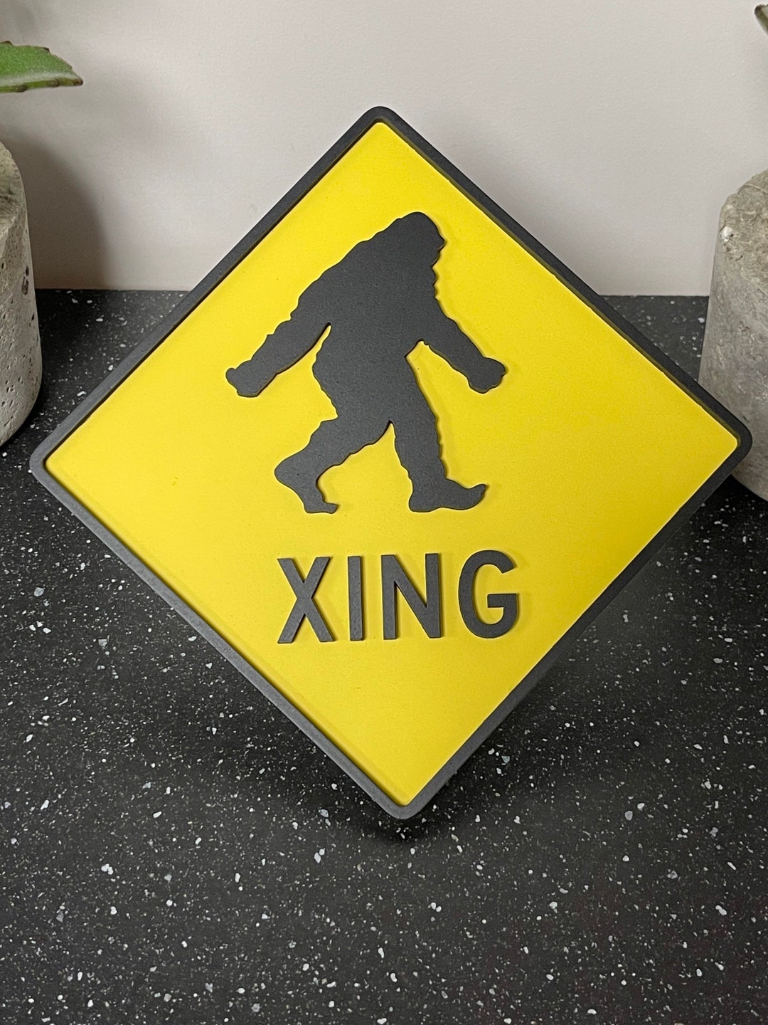 Sasquatch Crossing 3D Laser Cut Sign - Etsy