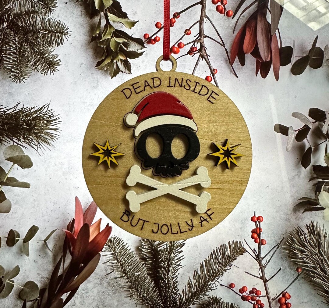 Dead Inside Christmas Ornament - Etsy