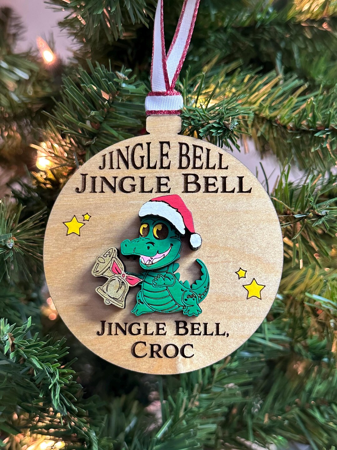 Jingle Bell Rock Croc Christmas Ornament - Etsy