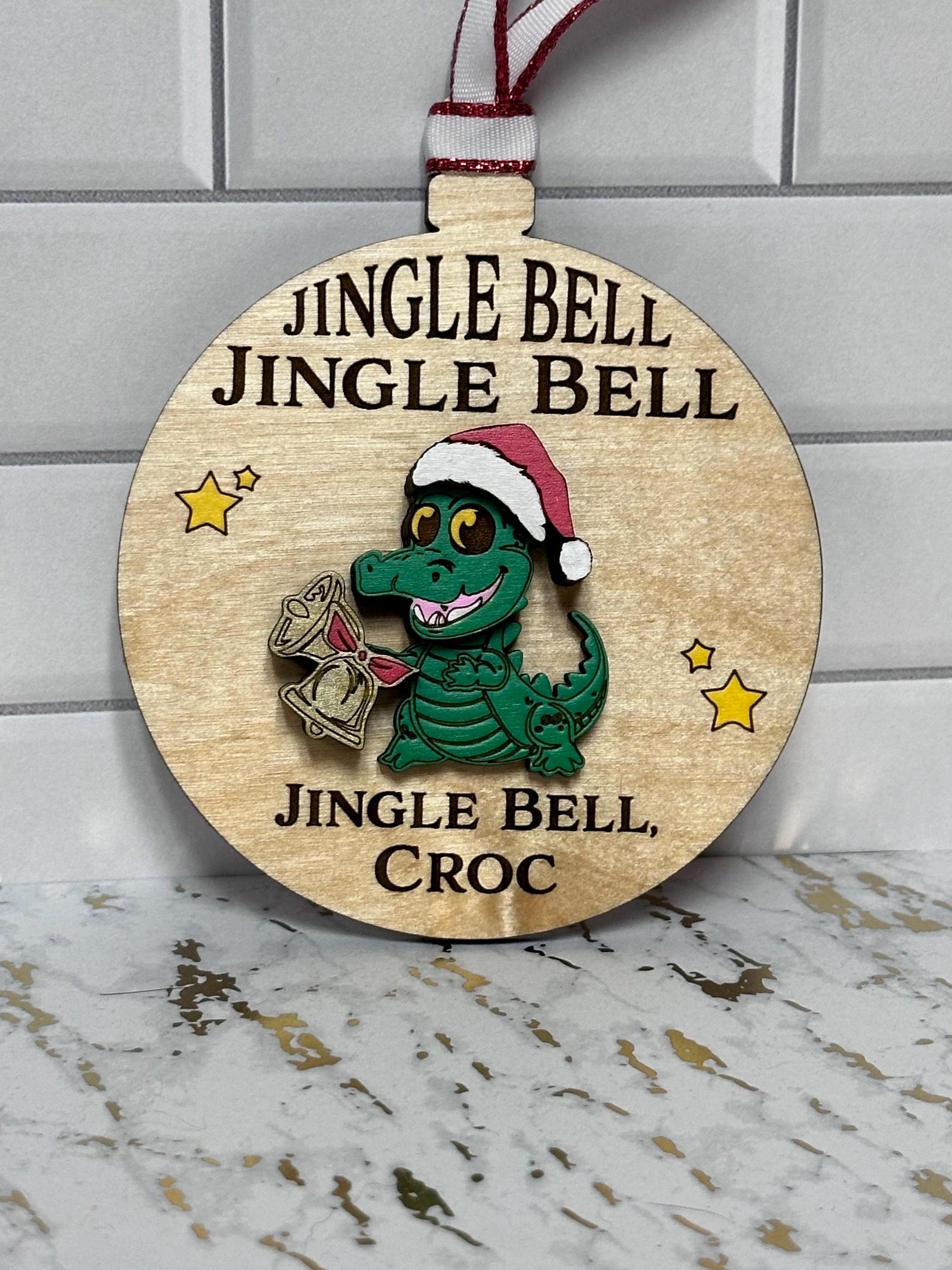Jingle Bell Rock Croc Christmas Ornament - Etsy