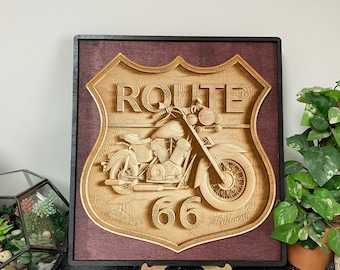Route 66 Wood Sign - Etsy