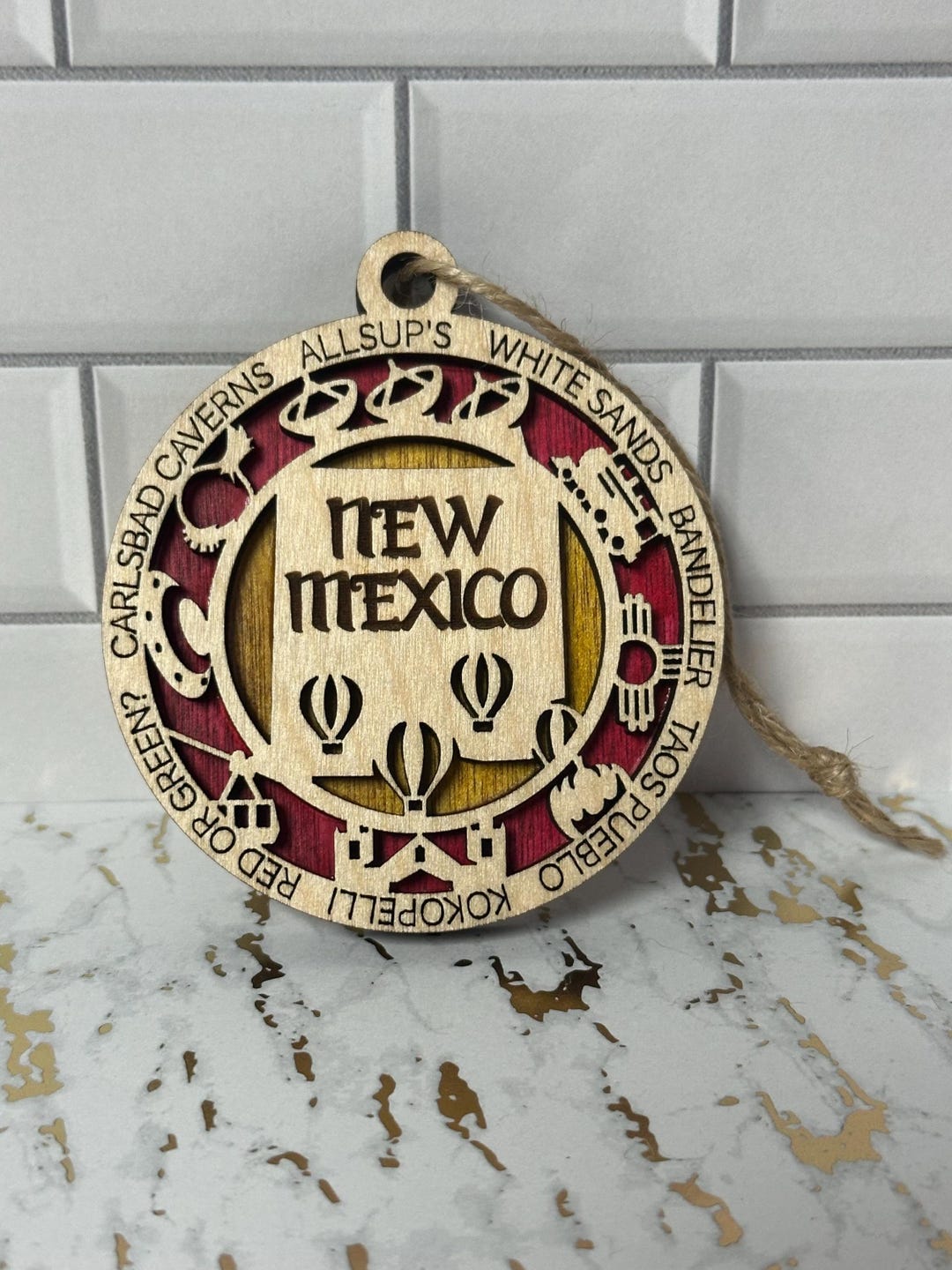 New Mexico Christmas Ornament - Etsy