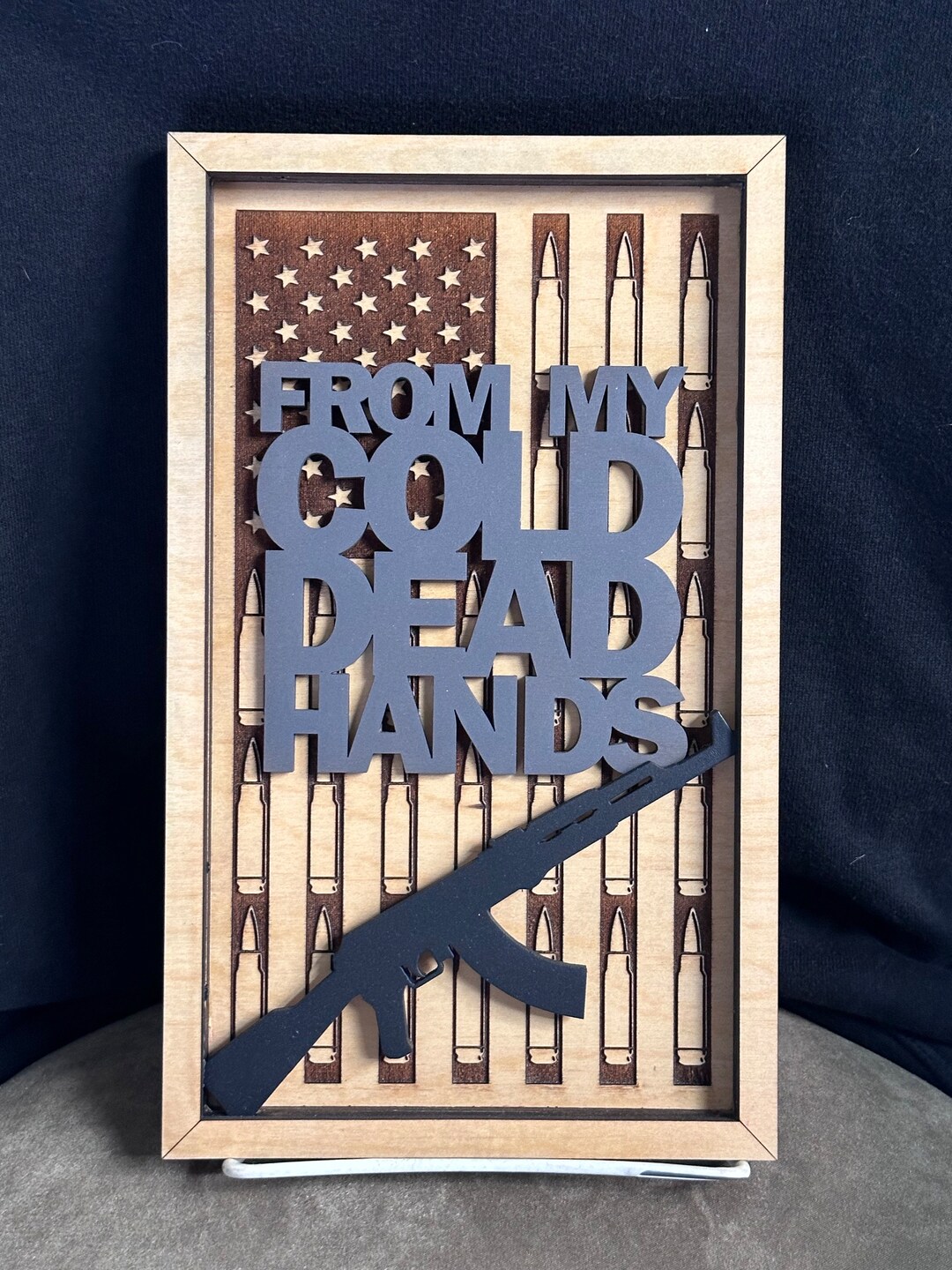 Cold Dead Hands 3D Laser Cut Sign - Etsy