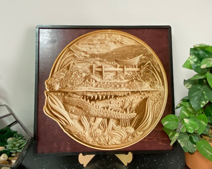 Swamp With Alligator Picture, Louisiana Swamp Wall Hanging, Florida ...