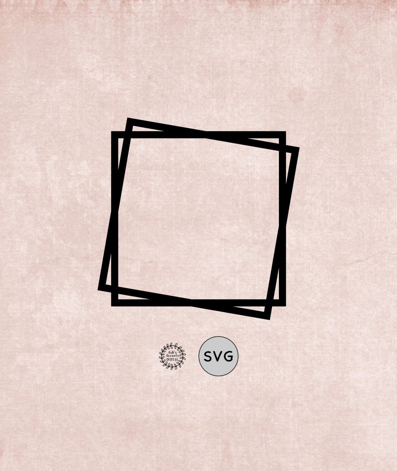 Square Frame SVG, Square SVG, Frame SVG, Cricut Cut File, Digital ...