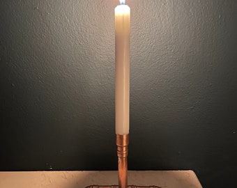 Twin Copper Pipe Candle Holder Conrod Stand Steampunk - Etsy