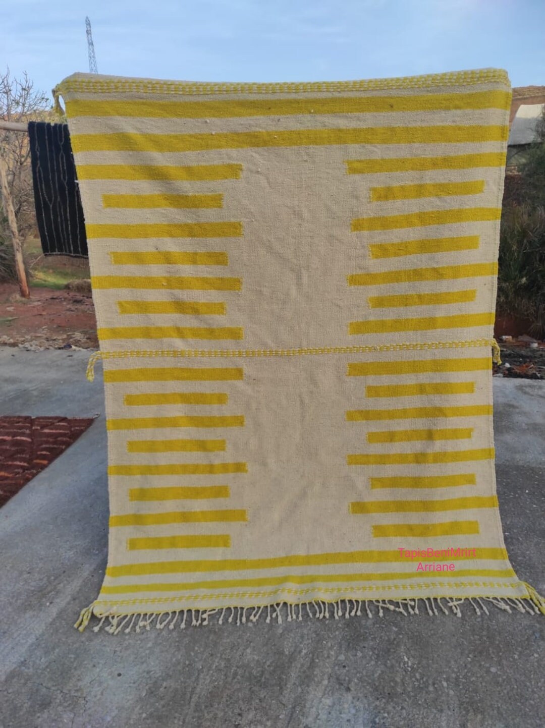 Simple Moroccan Kilims Striped Design Turkish Kilim Rug - Etsy