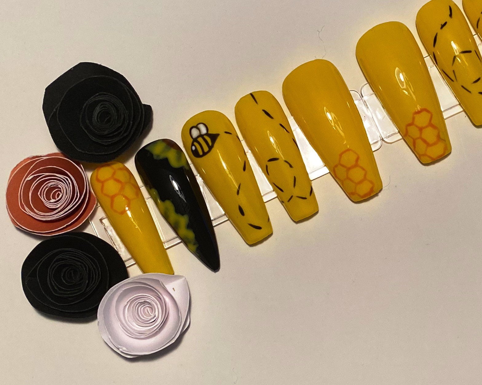 Bumblebee Nails | Etsy